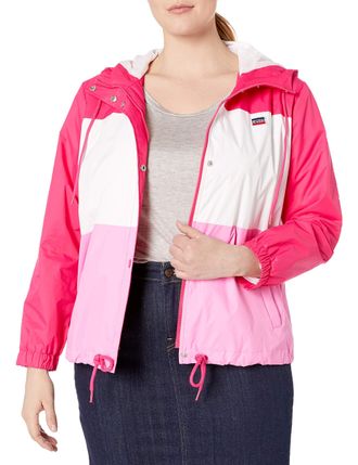 Levi's Size Womens Plus Retro Hooded Track Jacket