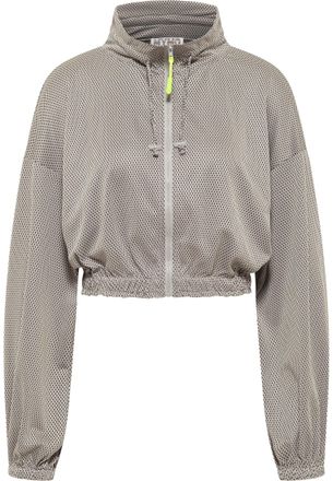 Mymo Jacke cropped Damen grau