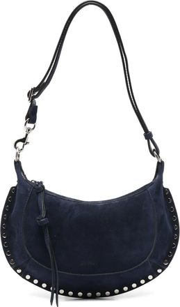 Isabel Marant Oskan Moon studded shoulder bag - Blau