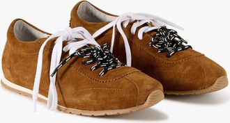 Saison 1865 Baskets Foudre en cuir su&eacute;d&eacute;