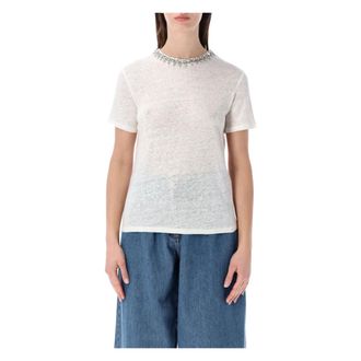 Zimmermann Femme, Tops, Blanc, Taille: 40 FR T-shirt Orn&eacute;