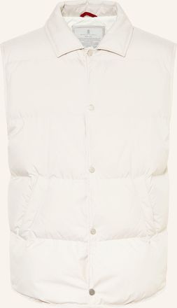 Brunello Cucinelli Brunello Cucinelli Daunenweste weiss