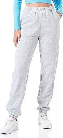 Jack & Jones Jack & Jones Jxabbie RLX Hw Every Pants SWT Noos Pantalons, Light Grey Melange/Print:White Jjxx Logo, XS Femme