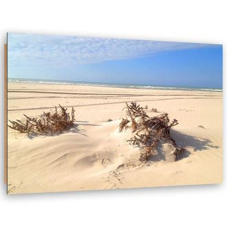 Feeby Wanddeko Sand Kunst modern Bilder Himmel Beige 90x60 cm