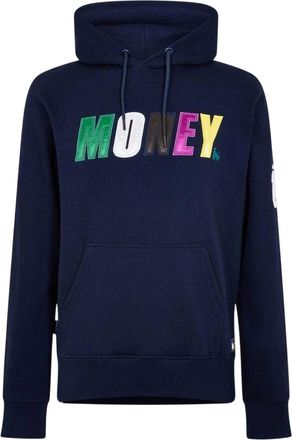 Money Clothing Kapuzenpullover f&uuml;r Herren, Satin, Lang&auml;rmlig (Marine)