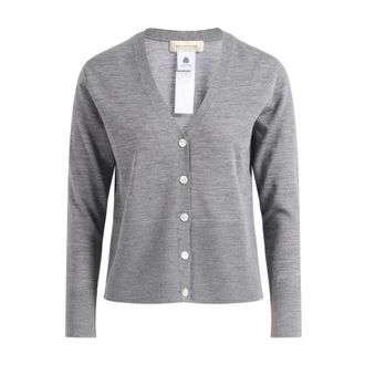 Max Mara Langer Strickcardigan - - Knitwear - Damen - Grau - L