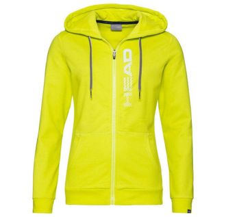 Head Kapuzenpullover Kapuzenjacke (Hoodie) Club Greta gelb/weiss Damen