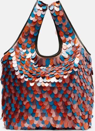 Dries Van Noten Tote Bag March Large mit Leder