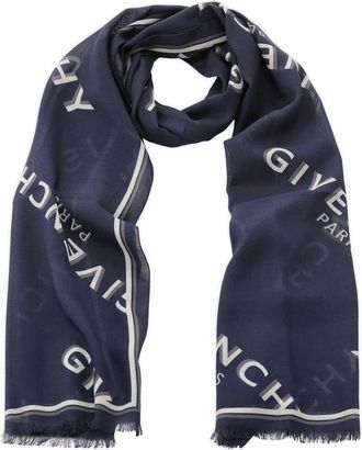 Givenchy Tücher & Schals - Schal aus Wolle & Seide - Gr. unisize - in Blau - für Damen