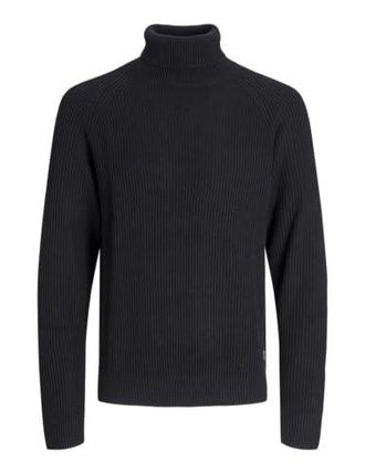 Jack & Jones Jjpannel Knit Roll Neck Aw25, Noir, S Homme