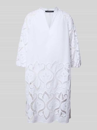 Luisa Cerano Knielanges Tunikakleid mit H&auml;kelspitze