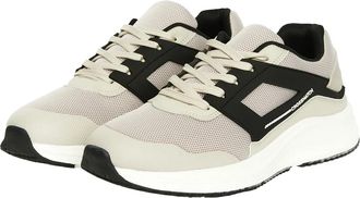 Crosshatch Holywell Sneaker f&uuml;r Herren, Flyknit (Steinfarben/Wei&szlig;)