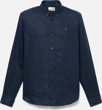 Timberland Mill Brook Leinenhemd f&uuml;r Herren in Dunkelblau, Herren, Blau, Gr&ouml;&szlig;e