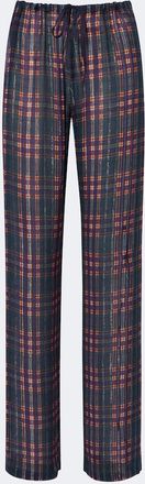Dries Van Noten Straight Hose aus Lam&eacute;