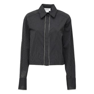 Sportmax Baumwoll Hemd im Boxy Fit - - Blouses & Shirts - Damen - Schwarzk - XS