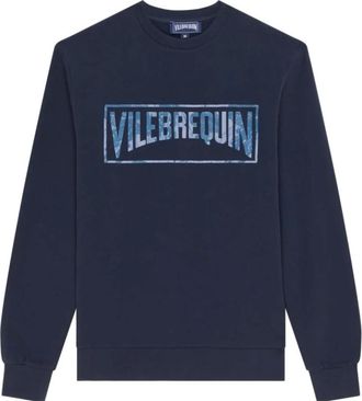 Vilebrequin Homme, Sweatshirts et sweats &agrave; capuche, Bleu, Taille: M Cotton Sweat Flocked Logo