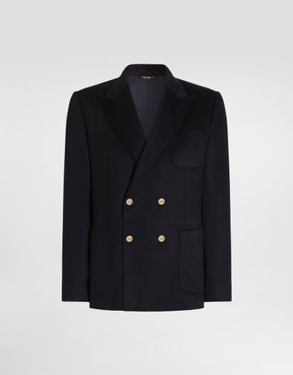 Dolce & Gabbana Jacke Portofino Aus Kaschmir, Zweireihig - Mann Anz&uuml;ge Und Blazer Blau 52