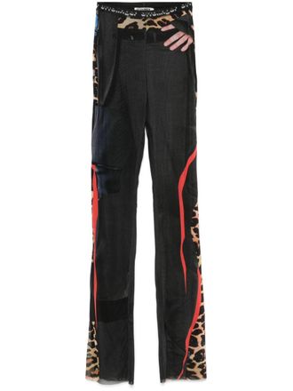Ottolinger pantalon en r&eacute;sille - Noir