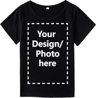 JOPHY & CO. T-shirt personnalisable en coton, chemise personnalis&eacute;e avec impression pour homme et femme, id&eacute;e cadeau originale cod. 8601, Noir, XXL