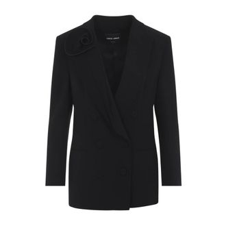 Giorgio Armani Damen, Jacken, Schwarzk, XSGr&ouml;&szlig;e