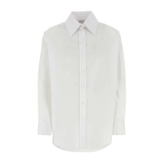 Alexander McQueen Wei&szlig;es Popeline-Hemd Klassischer Stil - - Blouses & Shirts - Damen - Wei&szlig; - S
