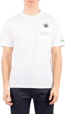 Saint Barth Homme, Tops, Blanc, Taille: XL Austin T-Shirt