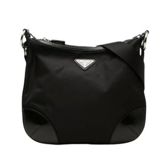 Prada Sac bandouli&egrave;re Pre-owned en nylon - Femme - Pre-owned - Noir - Taille: ONE Size