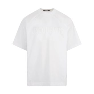 Jacquemus Typo T-shirt - Homme - Tops - Blanc - Taille: 2XL