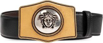 Versace Homme, Accessoires, Noir, Taille: 90 CM Ceinture en cuir 4 cm