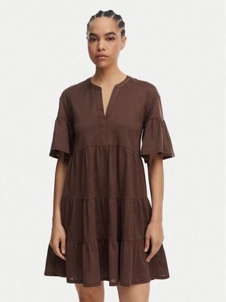Max Mara Kleid f&uuml;r den Alltag Saggina 2615621042 Dunkelbraun Regular Fit