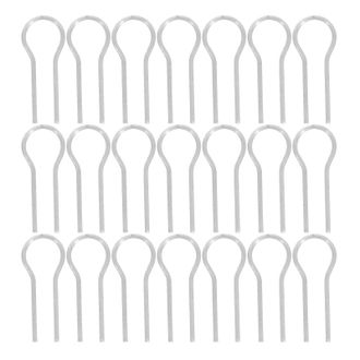 DOITOOL 200 St&uuml;ck R-f&ouml;rmige Brennnadeln zum Aufh&auml;ngen f&uuml;r Brenn&ouml;fen - Hochtemperatur-Feuerbest&auml;ndige Biegeringe zum Glasschmelzen f&uuml;r Keramik-DIY-Anh&auml;nger, Ba