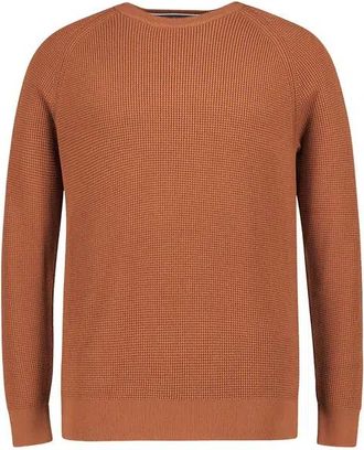 Olymp Herren Pullover braun Baumwolle unifarben