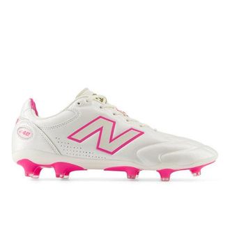 New Balance Unisexe 442 Elite FG V3 en Blanc/Rose, Synth&eacute;tique, Taille 40.5 Large