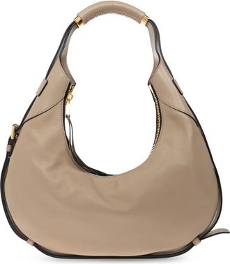 Moschino Sac &agrave; bandouli&egrave;re en cuir - Femme - Sacs - Beige - Taille: ONE Size