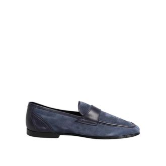 Dolce & Gabbana Blaue Wildleder Mokassin Loafers - - Shoes - Herren - Blau - 40 EU