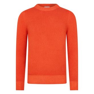 Malo Cashmere-Pullover mit Rundhalsausschnitt - - Knitwear - Herren - Orange - M