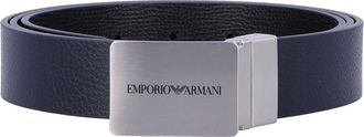 Emporio Armani Homme, Accessoires, Bleu, Taille: ONE Size Ceinture élégante à plaque