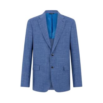 Brooks Brothers Basket Weave Blazer - - Jackets - Herren - Blau - S