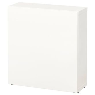 IKEA BEST&Aring; Regal mit T&uuml;r, 60 x 22 x 64 cm, Wei&szlig;/Lappviken Wei&szlig;