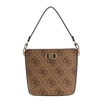 Guess Karnilla Logo Bucket - - Bags - Damen - Braun - ONE SIZE