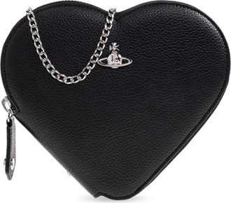 Vivienne Westwood Femme, Sacs, Noir, Taille: ONE Size Heart Shoulder Bag