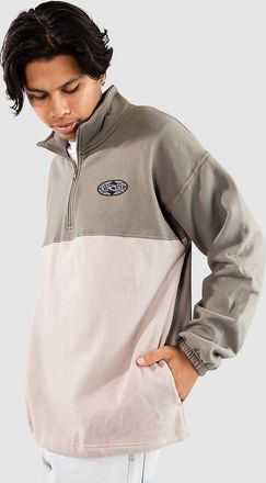 Rip Curl Heritage Oval 1/4 Zip Crew Fleece Pullover cactus green