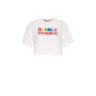 La DoubleJ Discman Tee - - Tops - Damen - Wei&szlig; - L