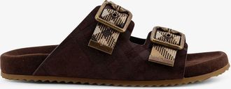 Burberry Urchin suede and synthetic fabric sandals - BURBERRY - gender_Woman