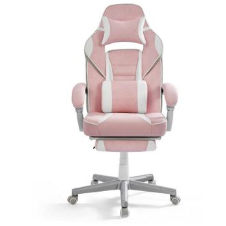 Songmics Songmics - Fauteuil de Bureau, Chaise Gaming, R&eacute;glable, Repose-pieds T&eacute;lescopique, M&eacute;canisme &agrave; Bascule, Appui-t&ecirc;te, Support Lombaire, Charge 150 kg