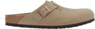 Birkenstock Homme, Chaussures, Brun, Taille: 44 EU Mules Plates en Nubuck Tabac
