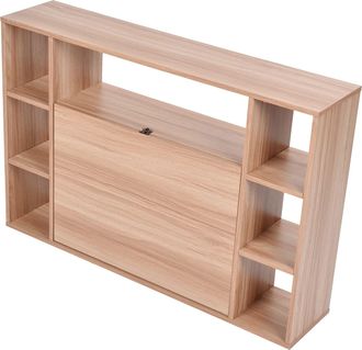 Generic Wand Montierter Computertisch, Zusammenklappbarer Computertisch, Aufbewahrungsregal, Organizer für den Heimgebrauch