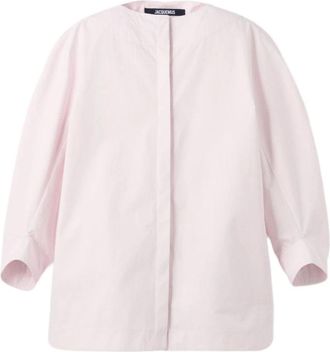 Jacquemus Femme, Blouses et Chemises, Rose, Taille: 34 FR La Chemise Pittore