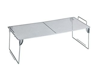 WENKO Regal stapelbar - Küchenregal, Metall, 45 x 15 x 20 cm, Silber