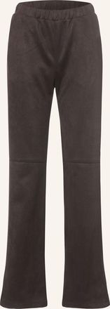 Monari Monari Hose In Lederoptik braun